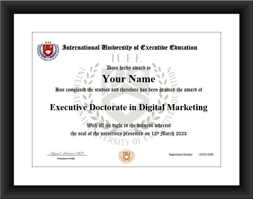Executive Doctorate - IUEE University